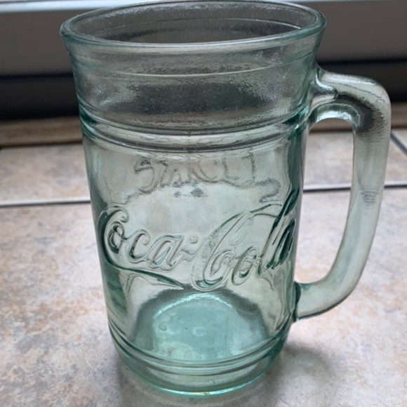 Coca Cola | Dining | Vintage Coca Cola Green Glass Stein Mug | Poshmark